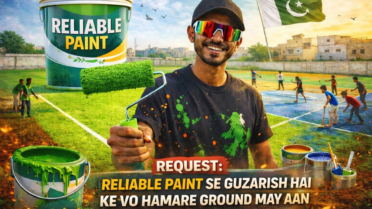 Hamare Ground Ko Rangon Ki Zaroorat | Message to Reliable Paint - YouTube