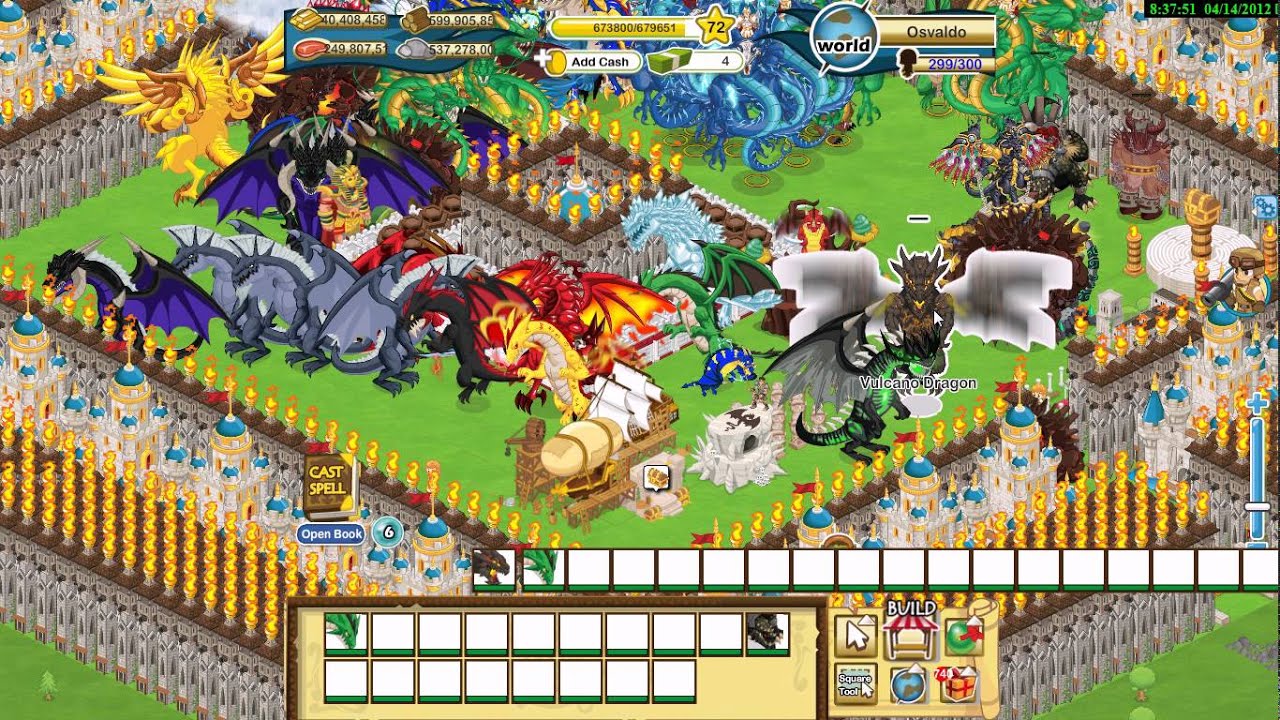 Vulcano Dragon Social Empires - YouTube