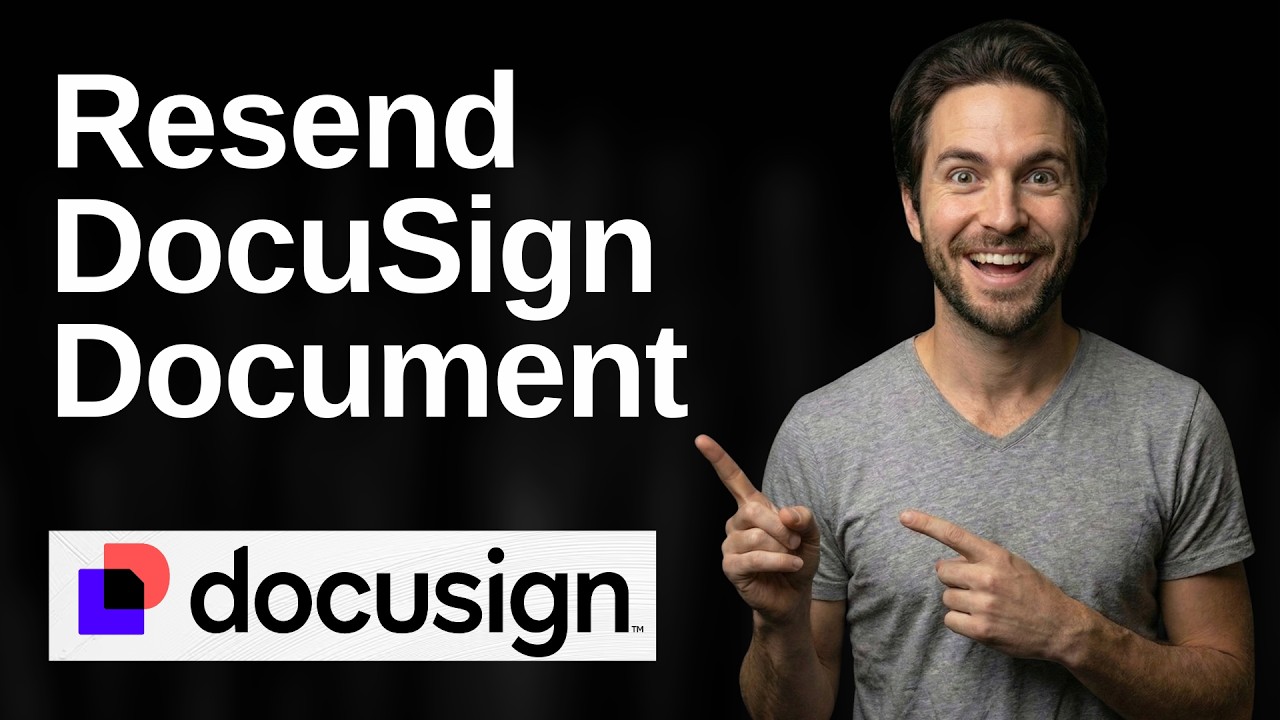 How To Resend DocuSign Document (2026 Easy Guide) - YouTube