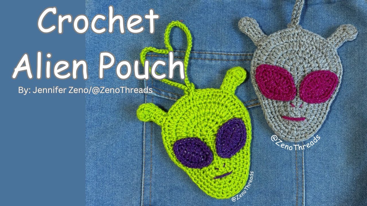 👽🛸Crochet Alien Pouch | Pouch - YouTube