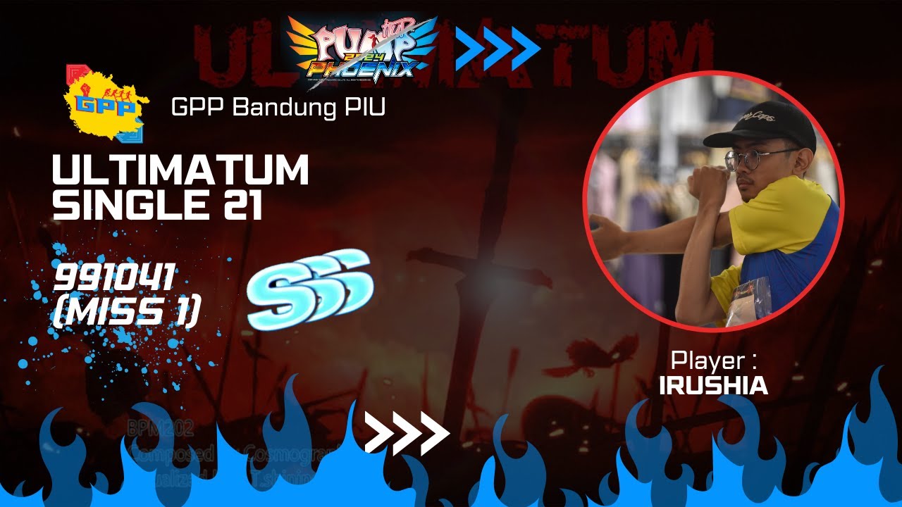 IRUSHIA got SSS (991K MISS 1) in ULTIMATUM S21 [PIU PHOENIX] - YouTube