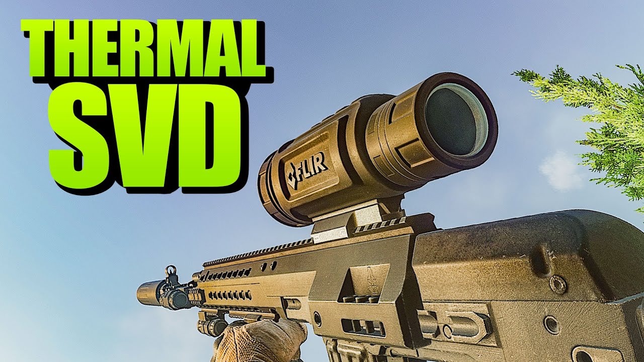 EFT FULLY GEARED RUN ON WOODS - Thermal FLIR RS-32 on SVD Suppressed ...