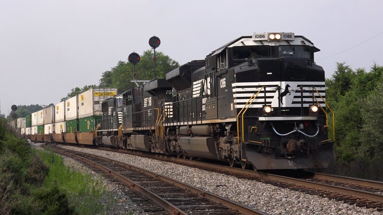 Trains on the Norfolk Southern Virginia Division - Summer 2015 - YouTube