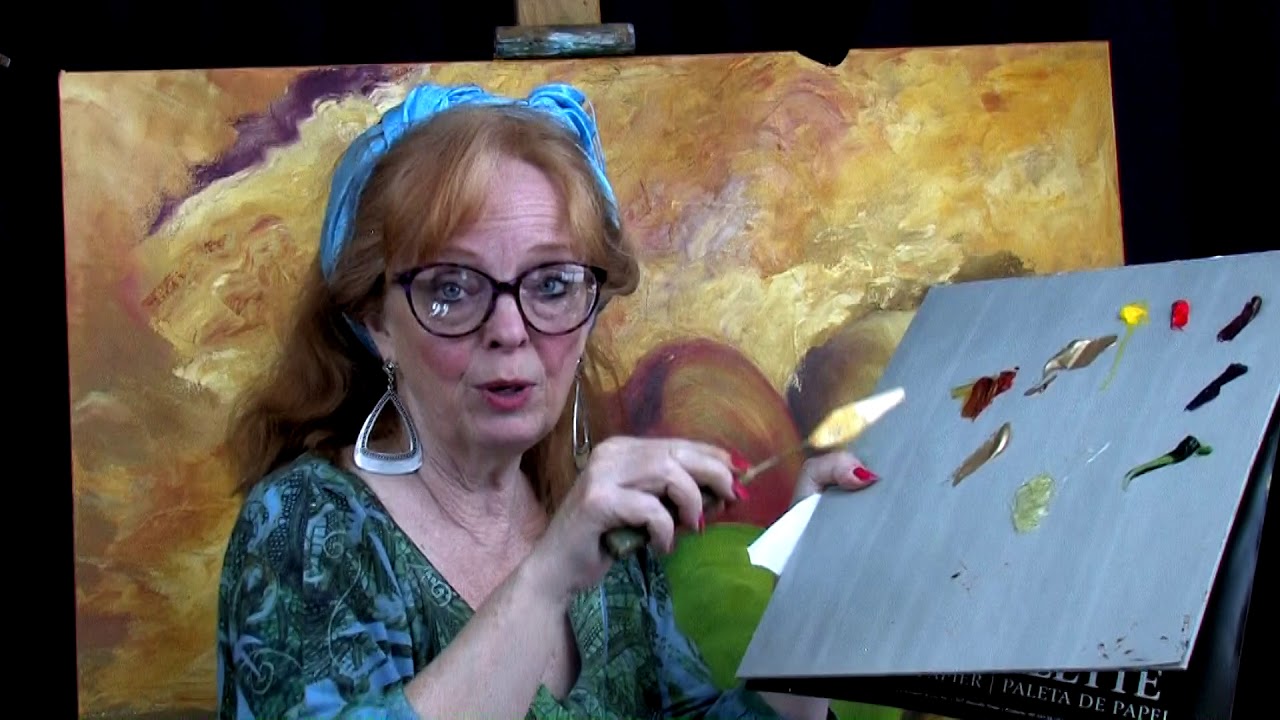 Art Instruction Secrets of Oil painting in Metallic Gold - YouTube