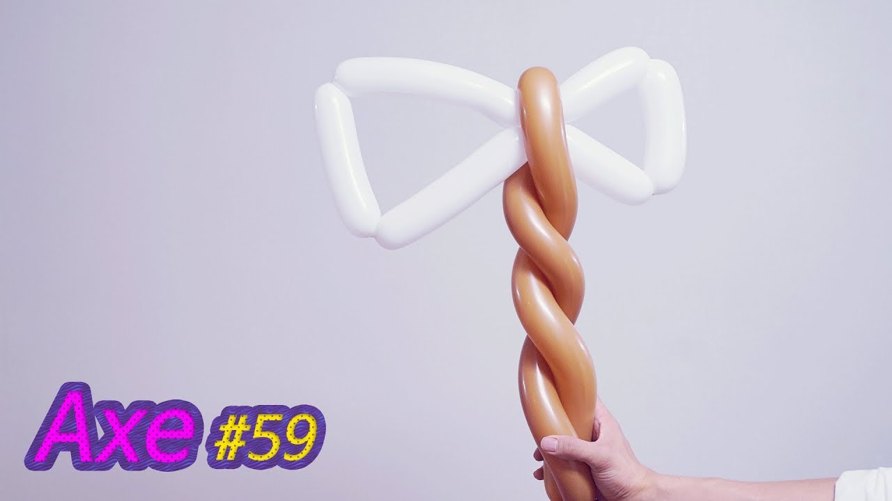Making Balloon Art Axe #59 / 풍선아트 도끼 만들기 #59 - YouTube
