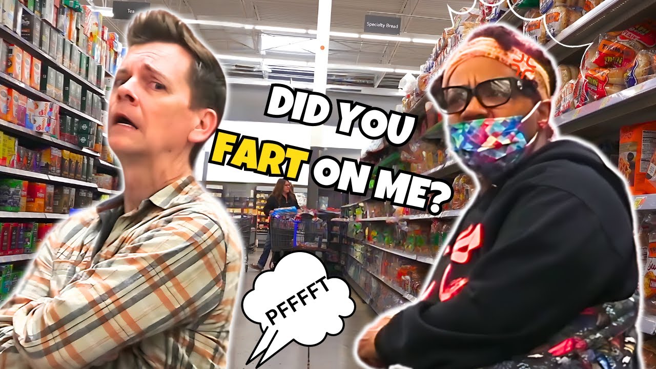 ANGRY lady yells at me for farting | Fart Pranks at Walmart Jack Vale ...