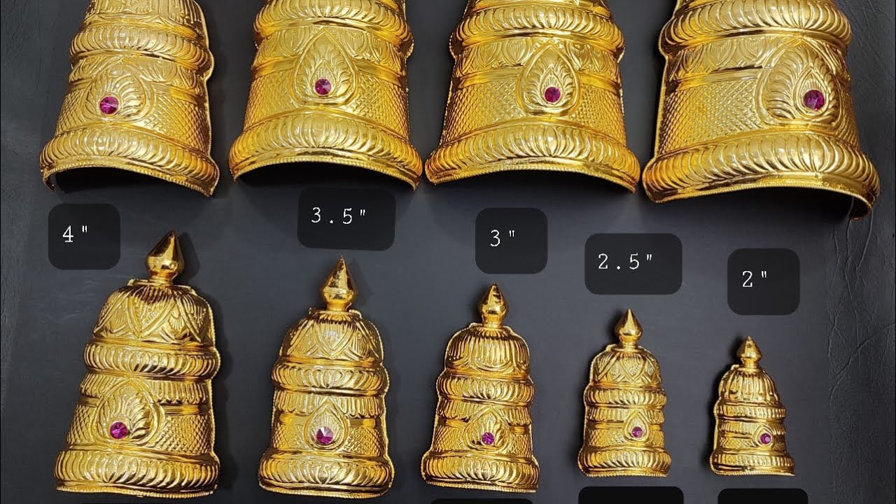 Deity God Goddess Crown Mukut Kireedam Kiritam One Gram Gold Jewellery ...