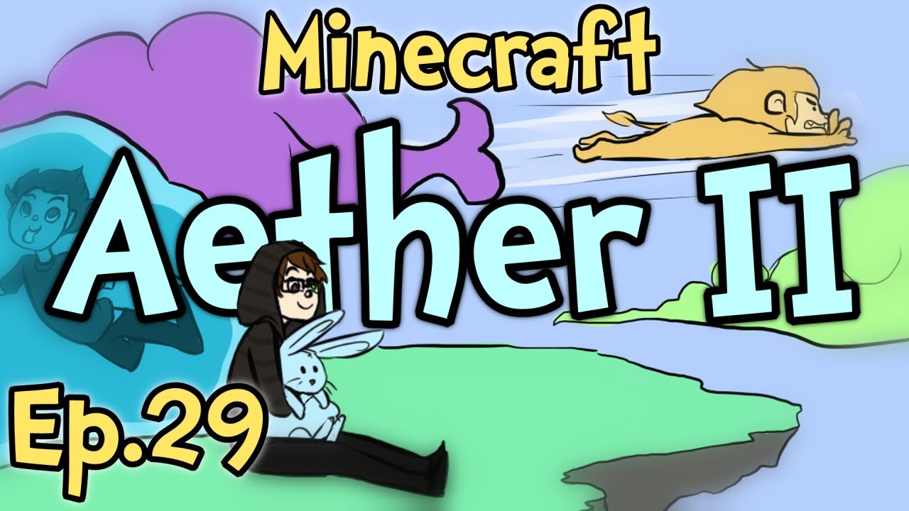 Minecraft - Aether II Ep.29 " Zephyr Powered Transportation " w/ Chim ...