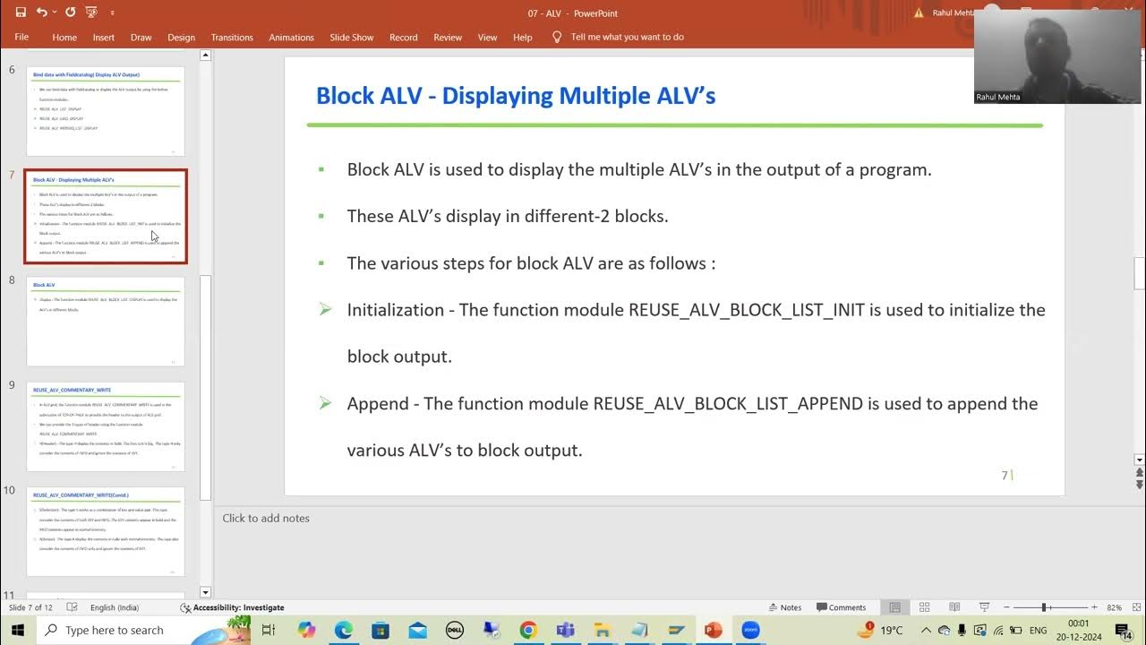 16 - ALV - Block ALV - Displaying Multiple ALV's Part1 - YouTube