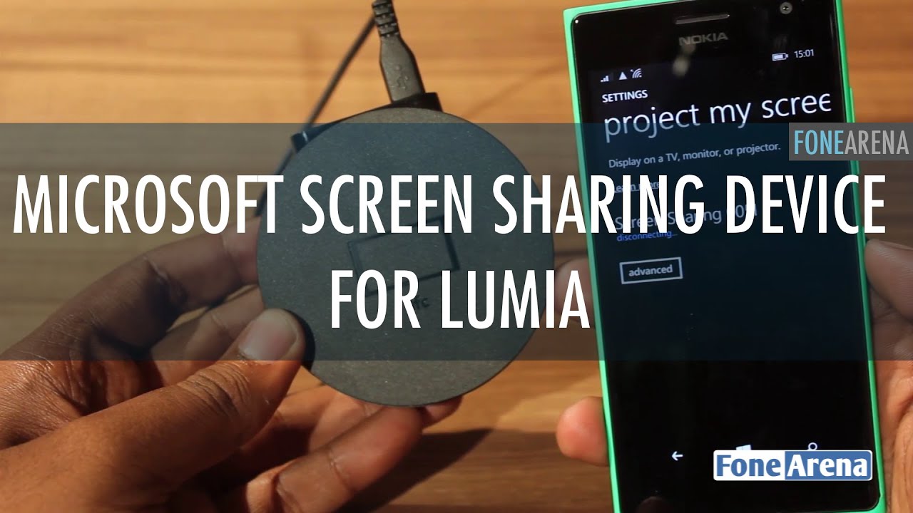 Microsoft Screen Sharing Device for Lumia Hands On - YouTube