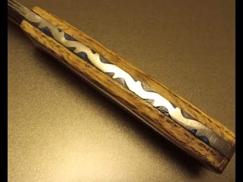 Adding spine file work to a knife - YouTube