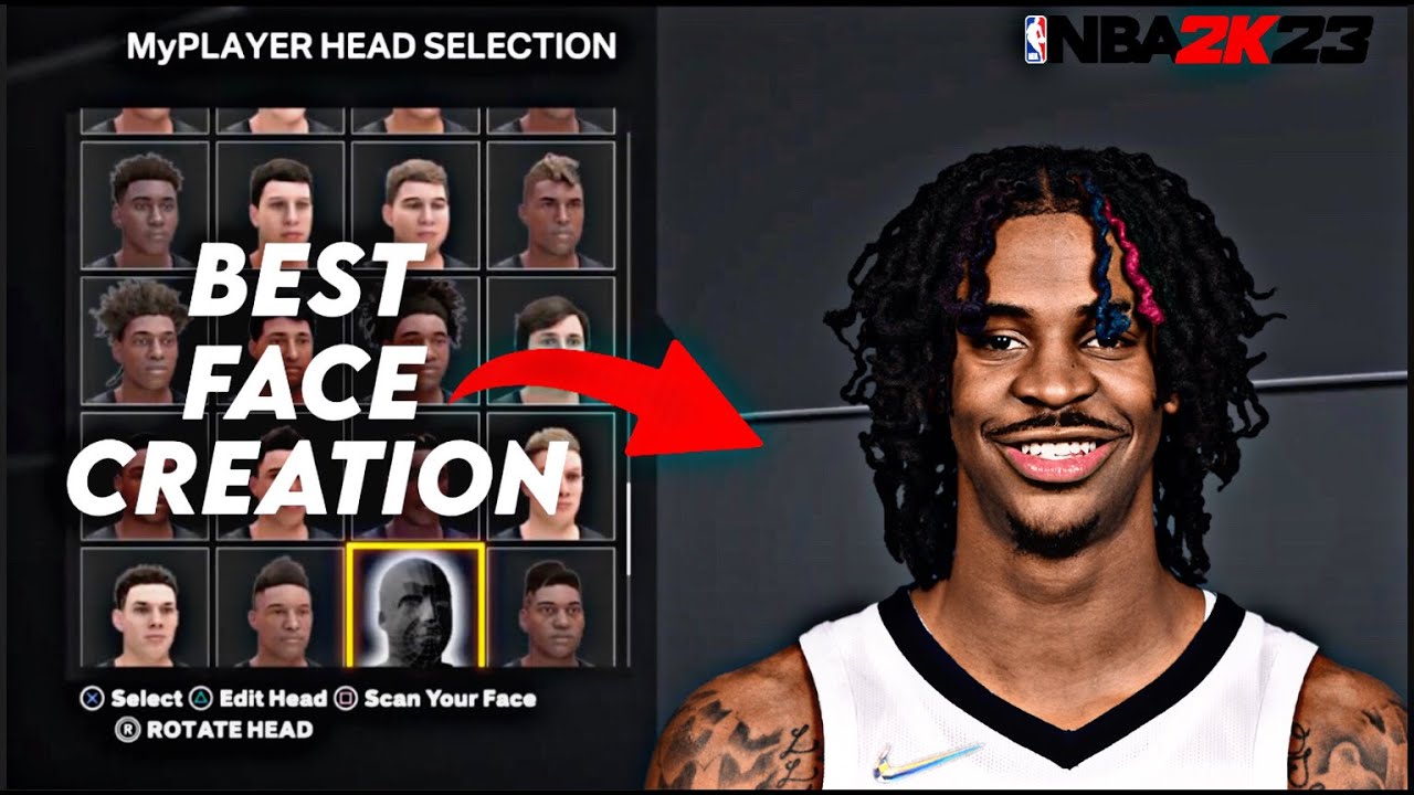 *MOST ACCURATE* JA MORANT FACE CREATION IN NBA 2K23!!🔥👀🐰 - YouTube
