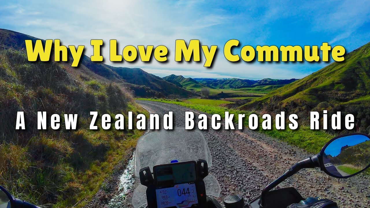 Why I Love My Commute : A New Zealand Backroads Ride - YouTube