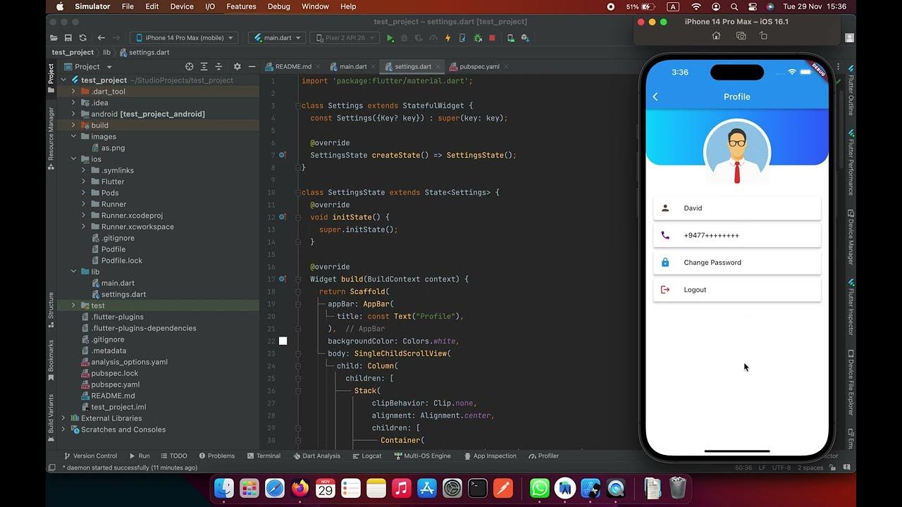 Stack And Positioned Widget Profile Screen Flutter Youtube