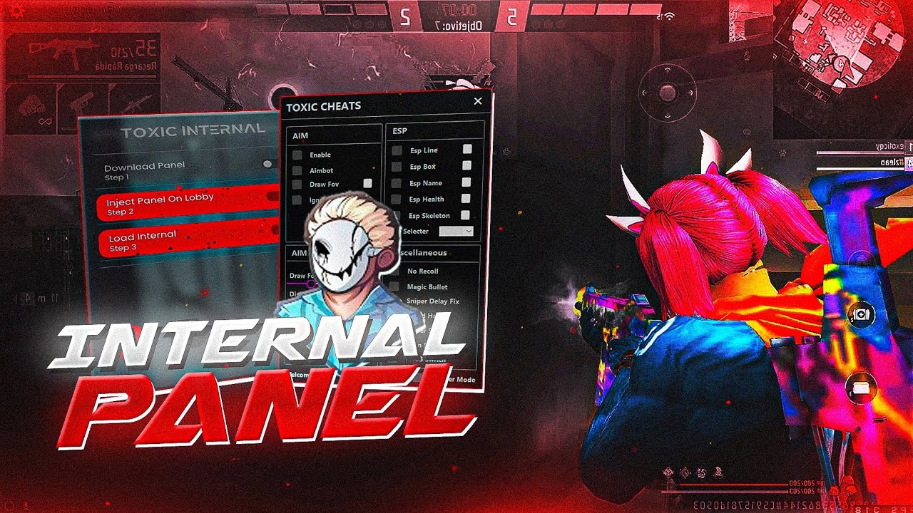 NEW PC 💻 INTERNAL MAX PANNEL🎯 FOR AIM SILENT FREE FOR FREE FIRE | 100% ...