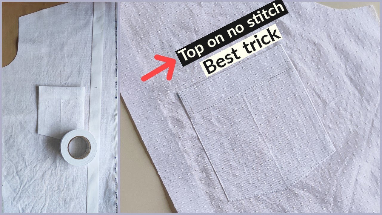 shirt invisible stitch front placket stitching // hidden stitch front ...