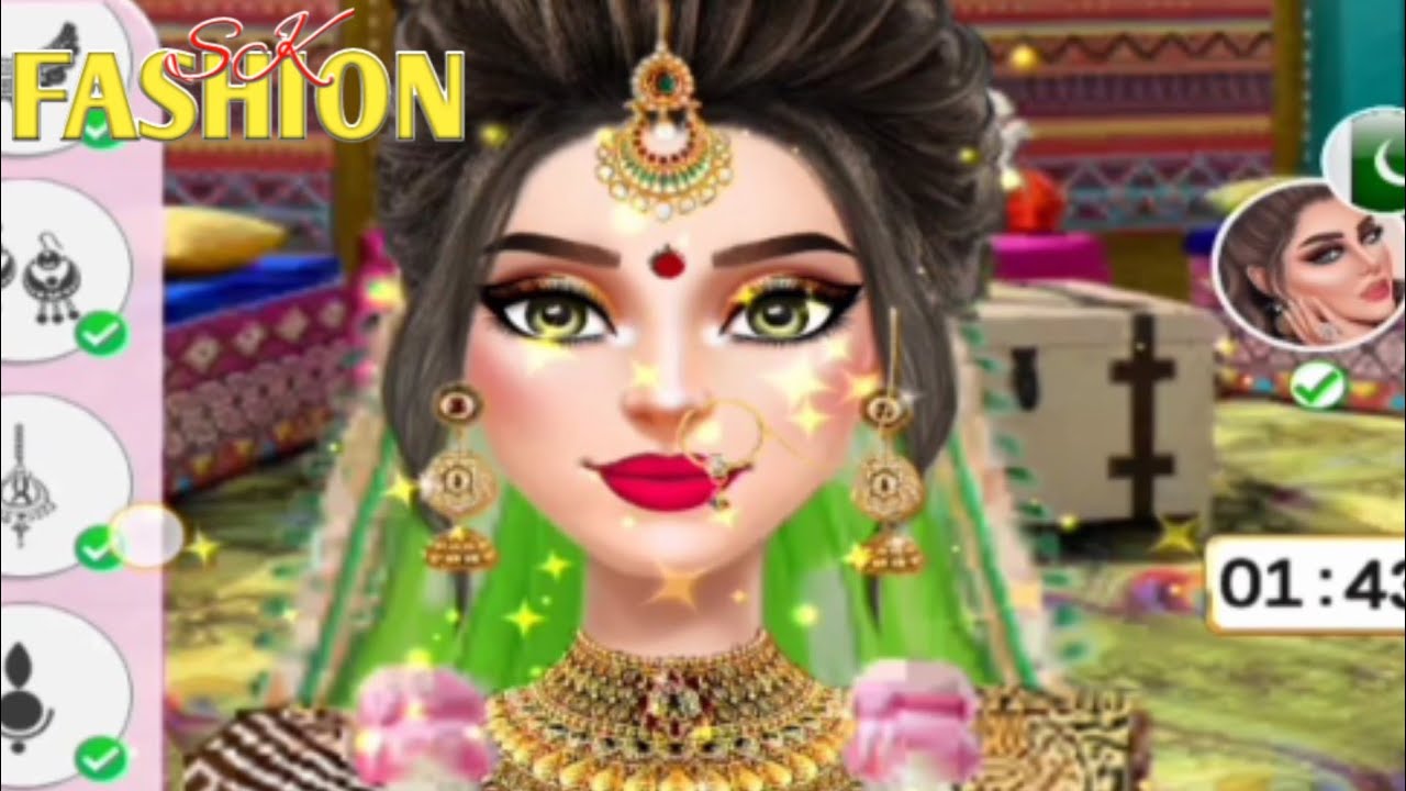 Fashion show competition makeup and games - YouTube