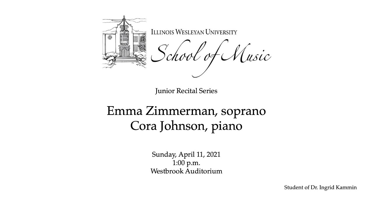 Emma Zimmerman final recital - YouTube