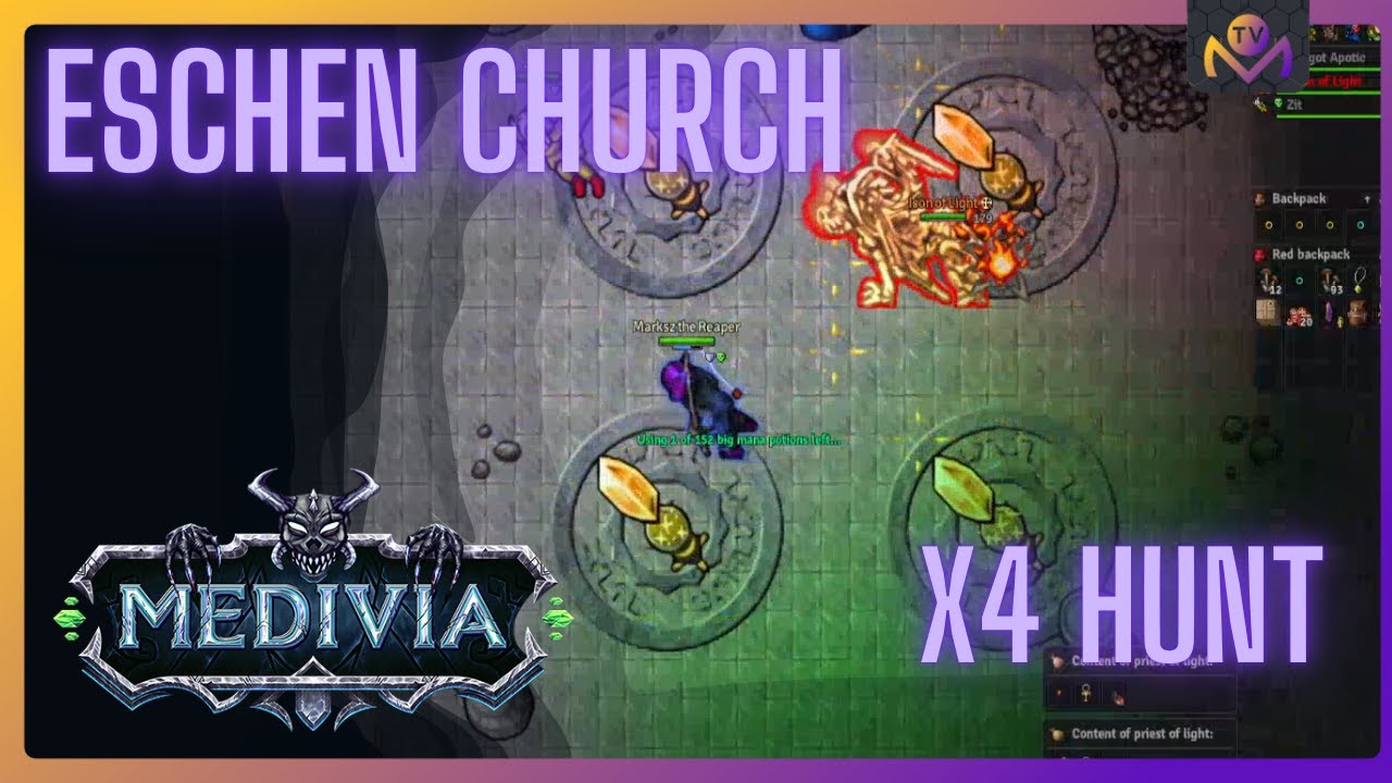 MEDIVIA ONLINE - ESCHEN CHURCH OF LIGHT X4 - MAGE POV - YouTube