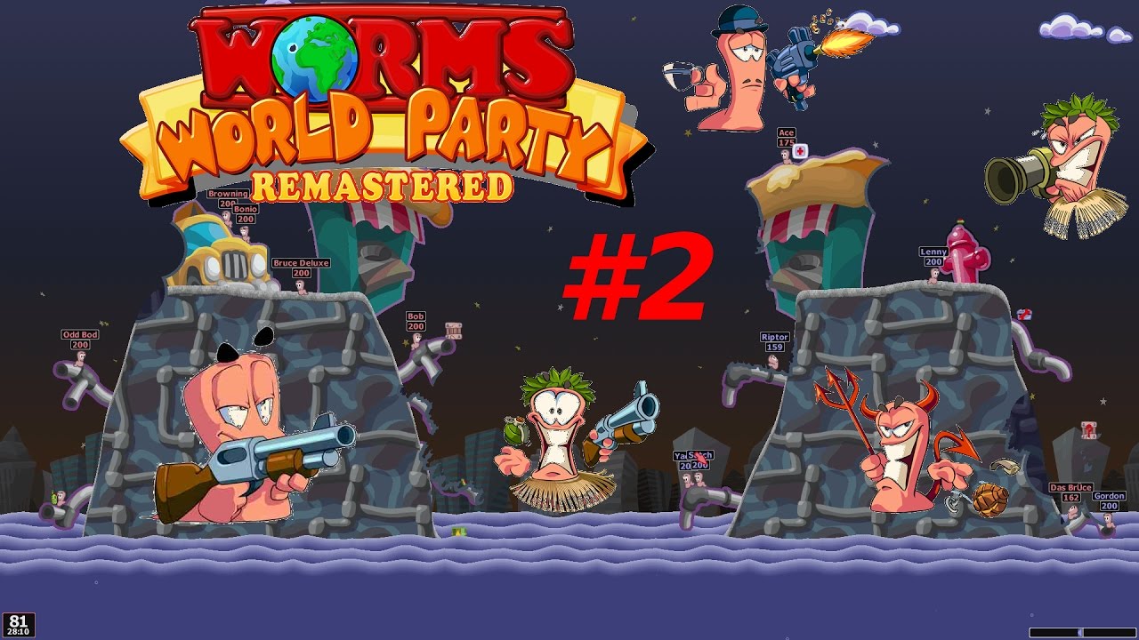 Let´s Play Worms World Party Remastered [GER] #2 Zeigen was so geht ...