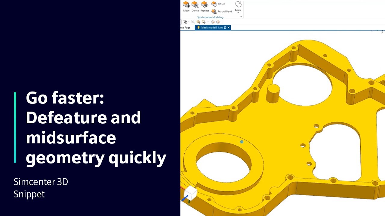 Go faster: Defeature and midsurface geometry quickly | SNIPPET ...