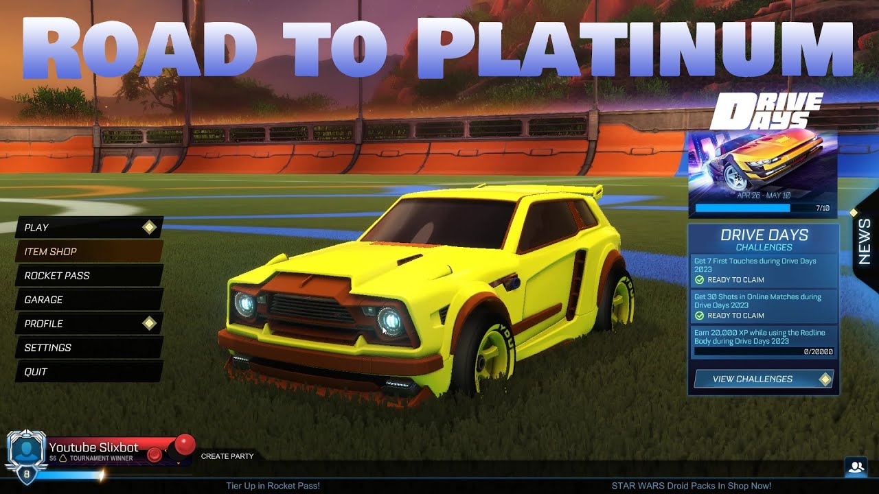 Road to Platinum in Rocket League part 1 ( Full Gameplay ) - YouTube