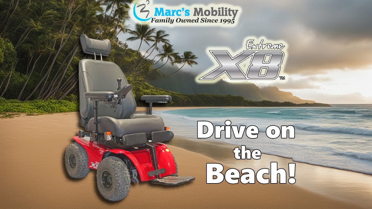 Extreme 8 Powerchair That Can Go Anywhere, Even the Beach! - YouTube