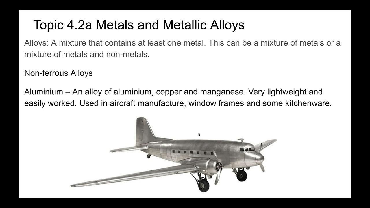 Design Technology Topic 4.2a Part 1 Alloys - YouTube