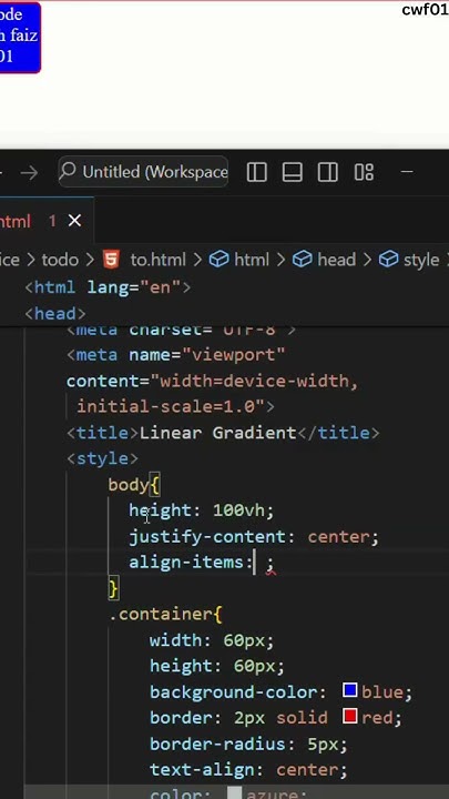 make conatiner center using css Join the Code with Faiz #viral#coading #css #shots - YouTube