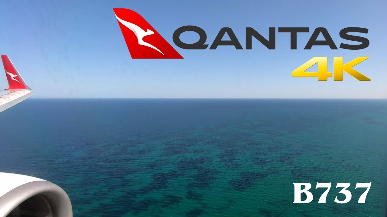 QANTAS B737 Landing - Amazing Window View - YouTube