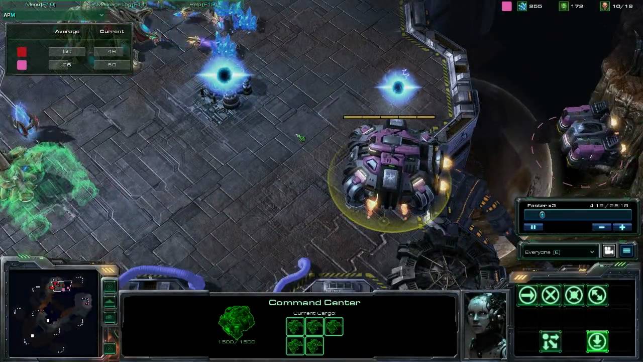 Starcraft2 planetary fortress rush - YouTube