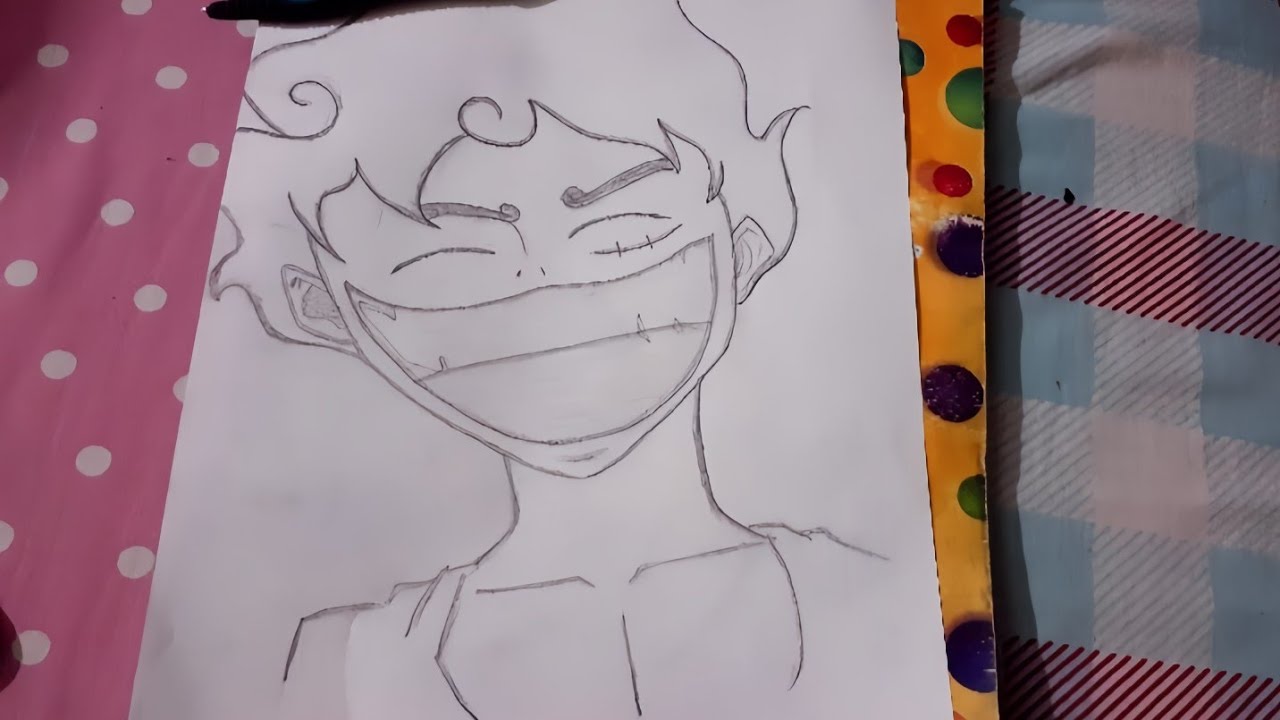 How to Draw a Monkey D | Luffy One Piece - YouTube