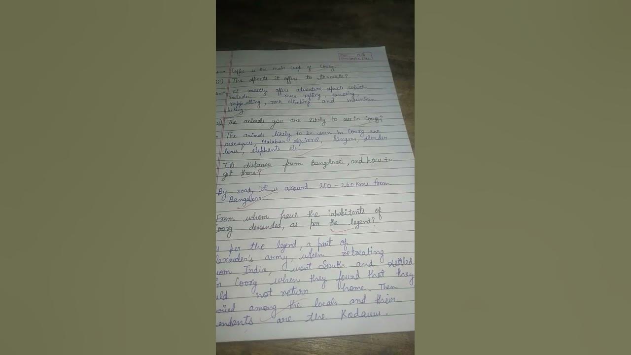 shorts glimpses Of India Coorg Important Question Answer Class 10 shorts-glimpses-of-india-coorg-important-question-answer-class-10