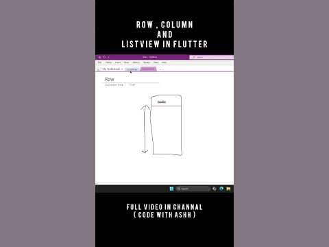 Master Columns, Row and ListView In #flutter #mobileappdevelopment #coding #shorts # ...