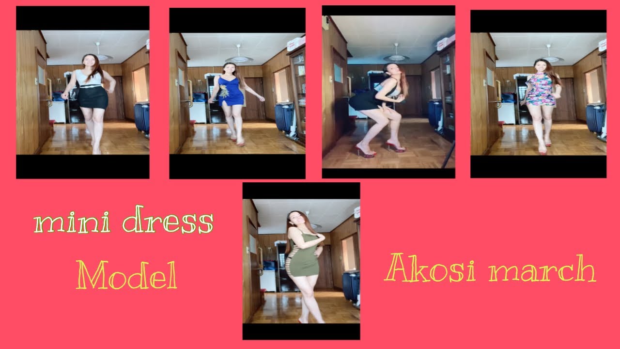 mini dress modeling - YouTube