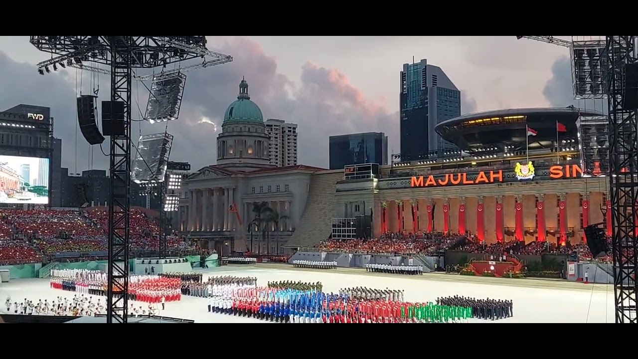 NDP 2023 NE2 | GOH march-past + Contingent march-out - YouTube