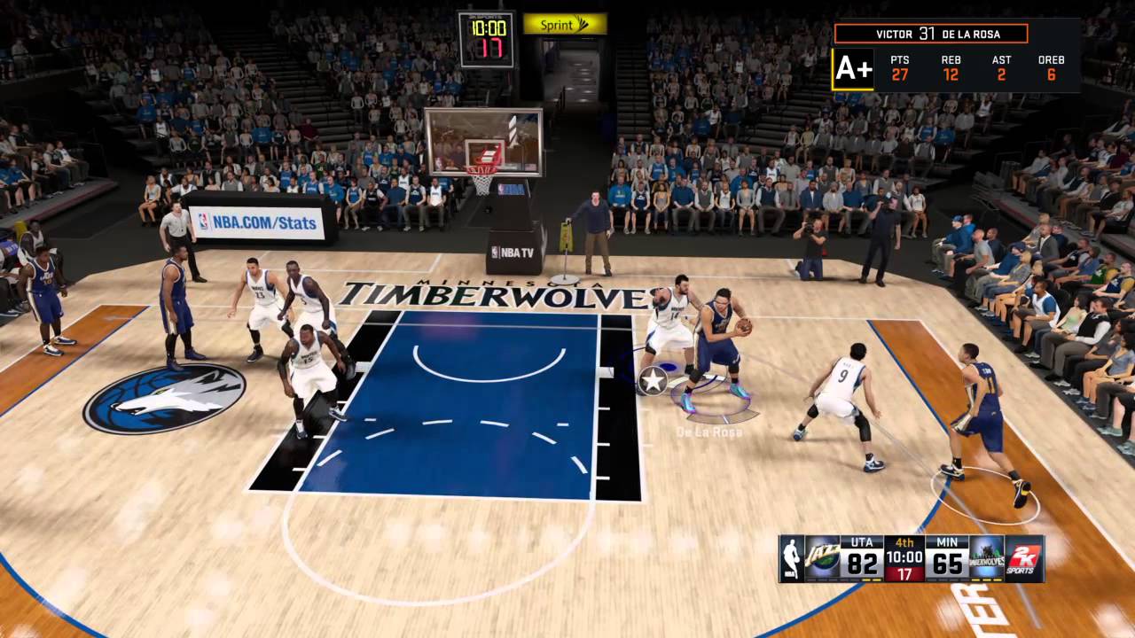 NBA 2K15 post drop step dunk 5 nasty - YouTube