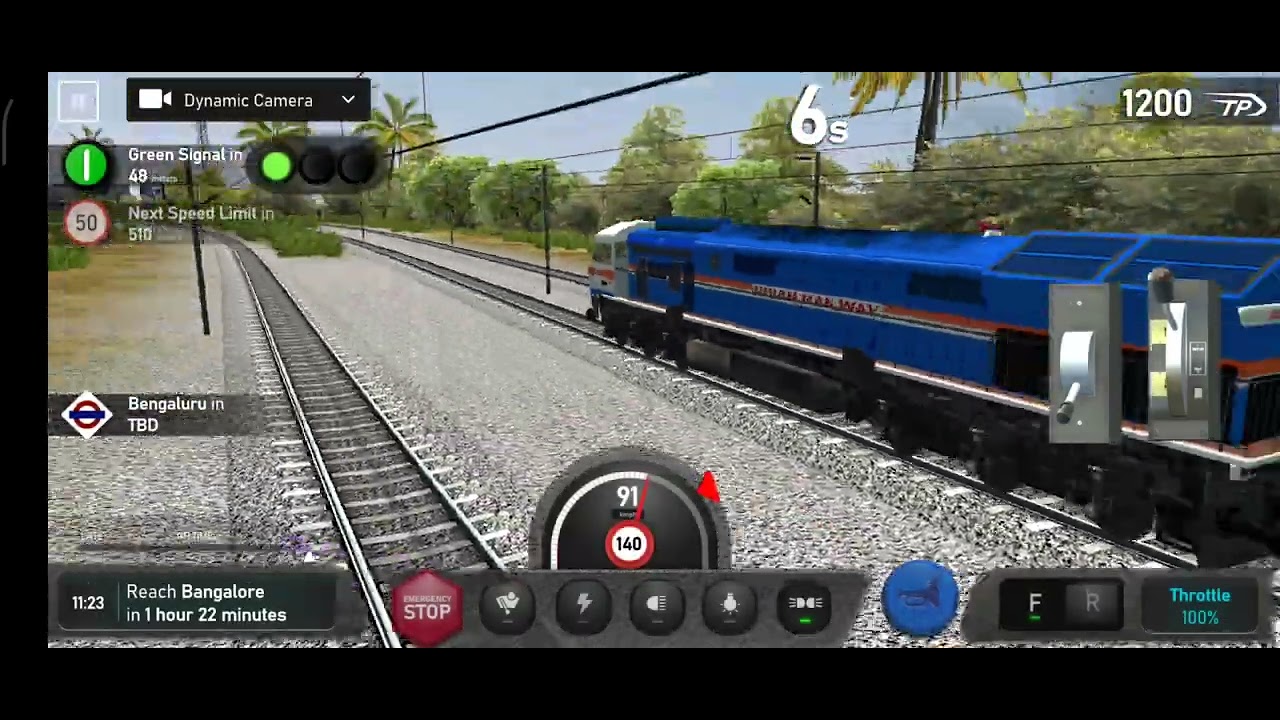 indian train simulator race in 3 trains - train videos speed test - YouTube