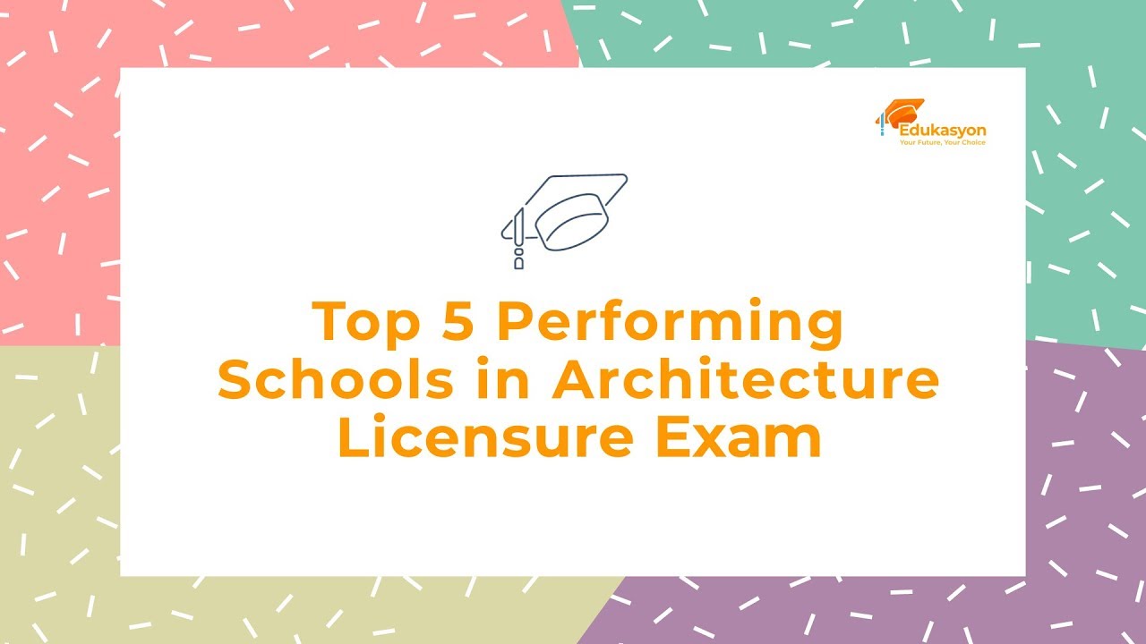 Top 5 Performing Schools for Architecture Licensure Exam - YouTube