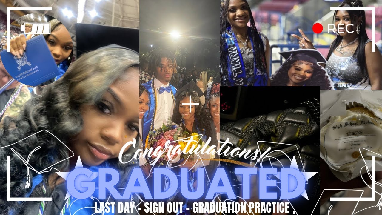 I FINALLY GRADUATED |SENIOR activities , sign out, grad practice ...