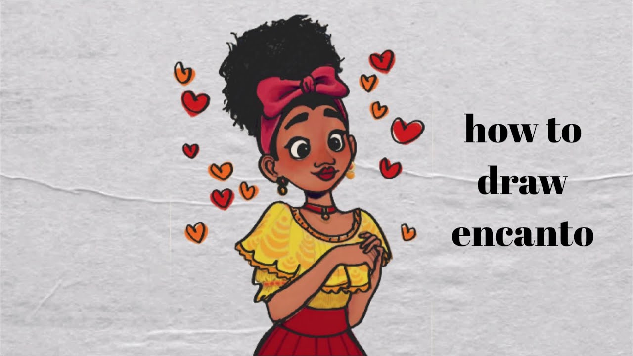 easy drawing | how to draw encanto | filfel drawings - YouTube