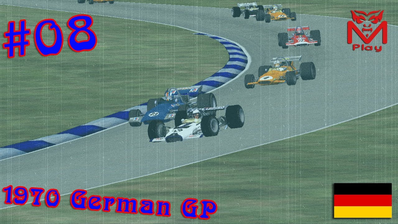 F1 Challenge VB | R.08 - 1970 German GP | (Mistakes galore!) - YouTube