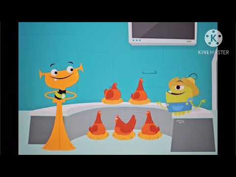 Plory and yoop S2 E6: snack time! / the missing chickens / the cube ...