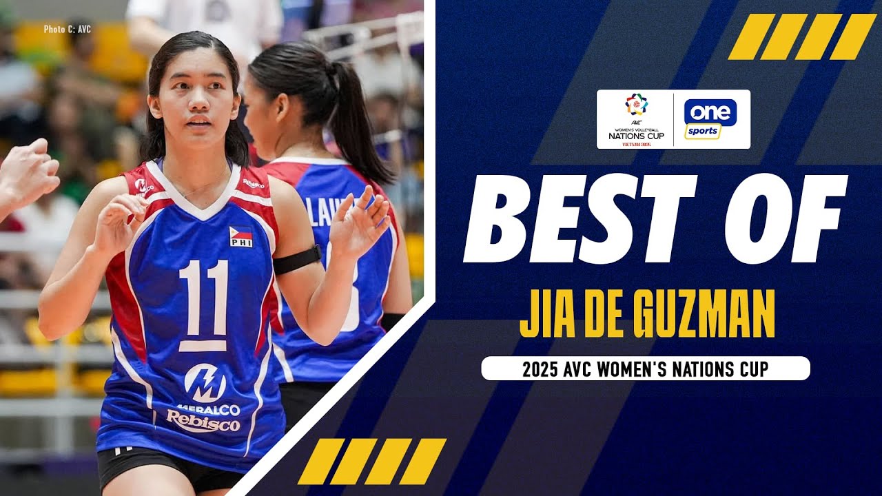 BEST OF JIA DE GUZMAN | 2025 AVC WOMEN'S NATIONS CUP - YouTube