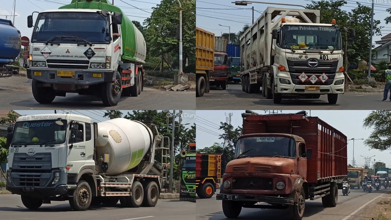 Spotting Truck Exit Tol Manyar Gresik | Concrete Truck, Mercy Bagong ...