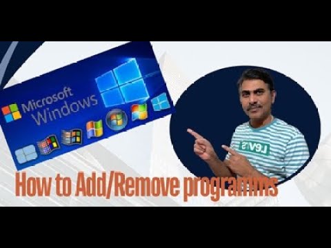 Add or remove programs on Windows 10/11 manually - YouTube