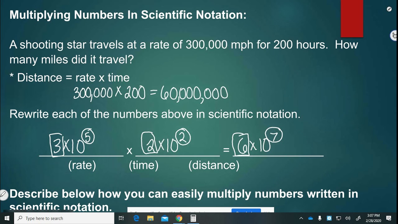 Multiplying and Dividing Numbers in Scientific Notation - YouTube