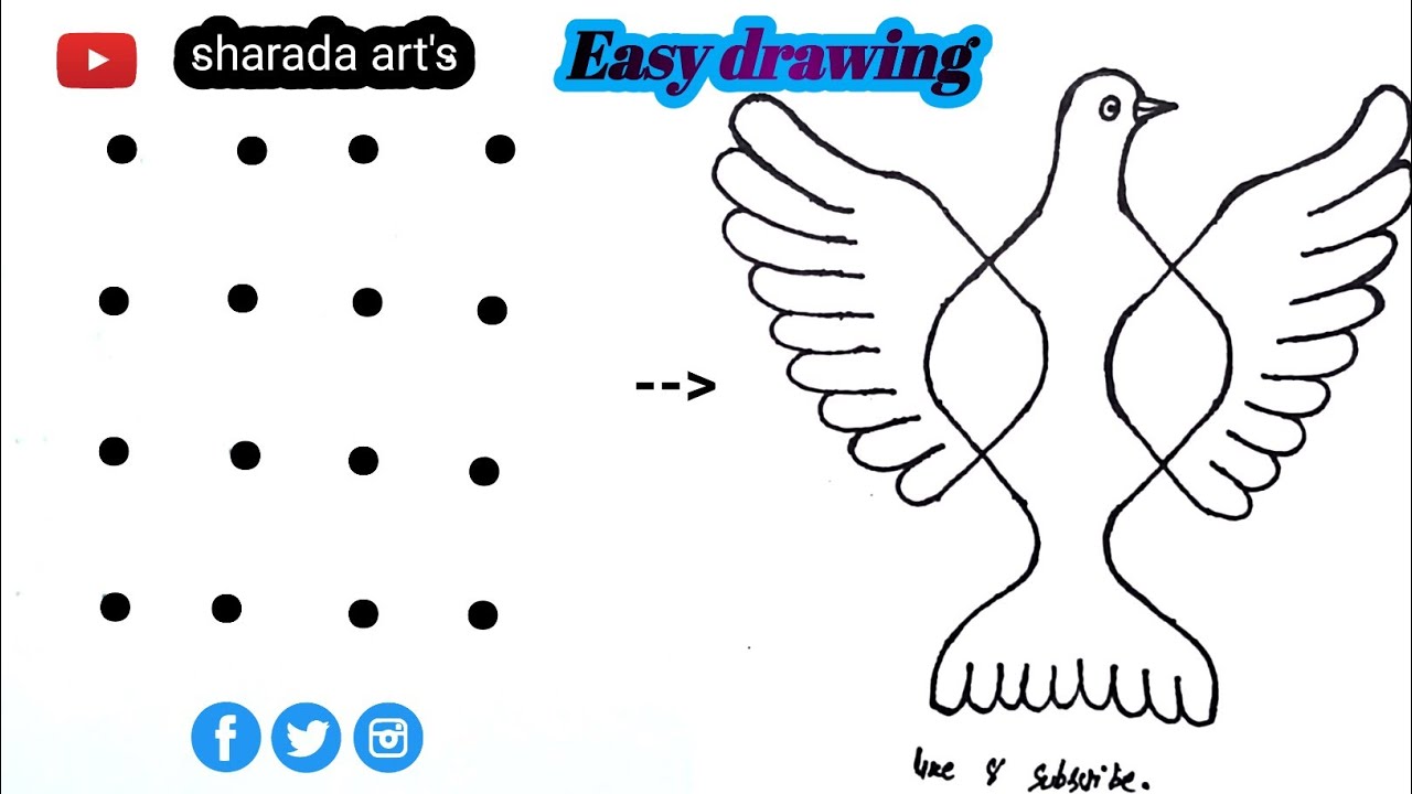 How to drow a Pigeon 🐦 / complete tutorial video / step by step easy ...