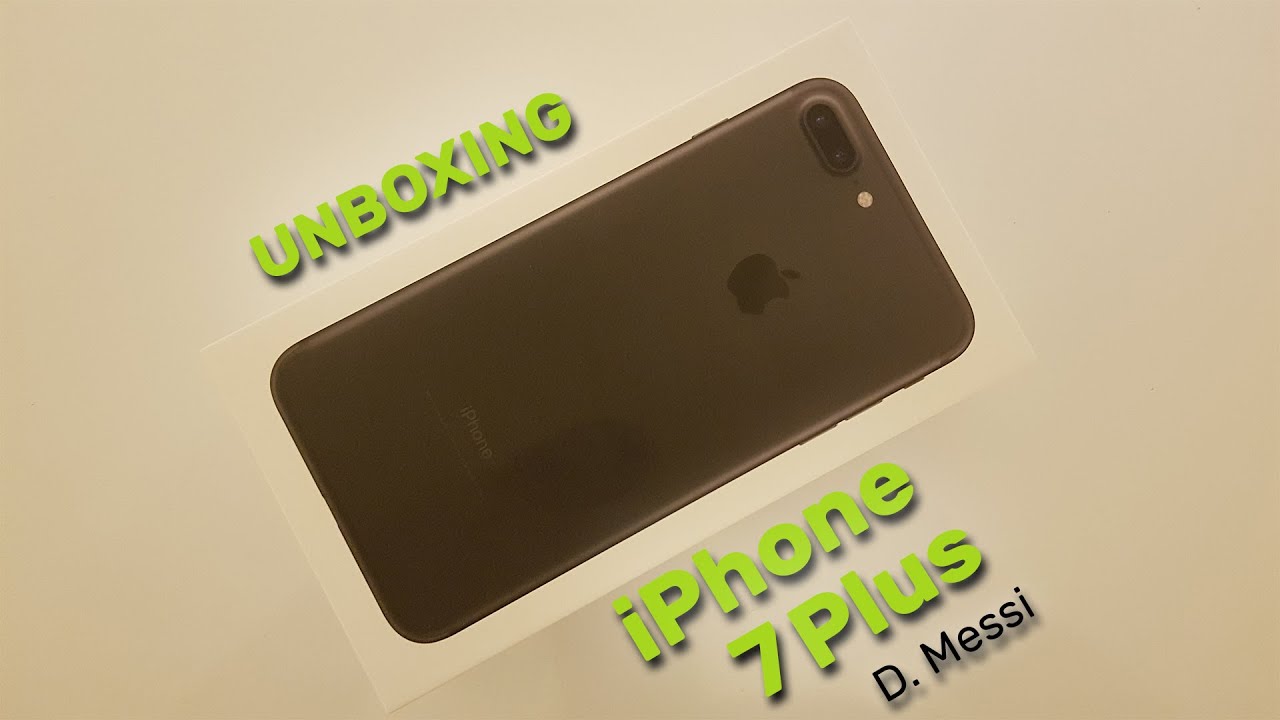iPhone 7 Plus | Unboxing & prime impressioni di Spazio iTech - YouTube