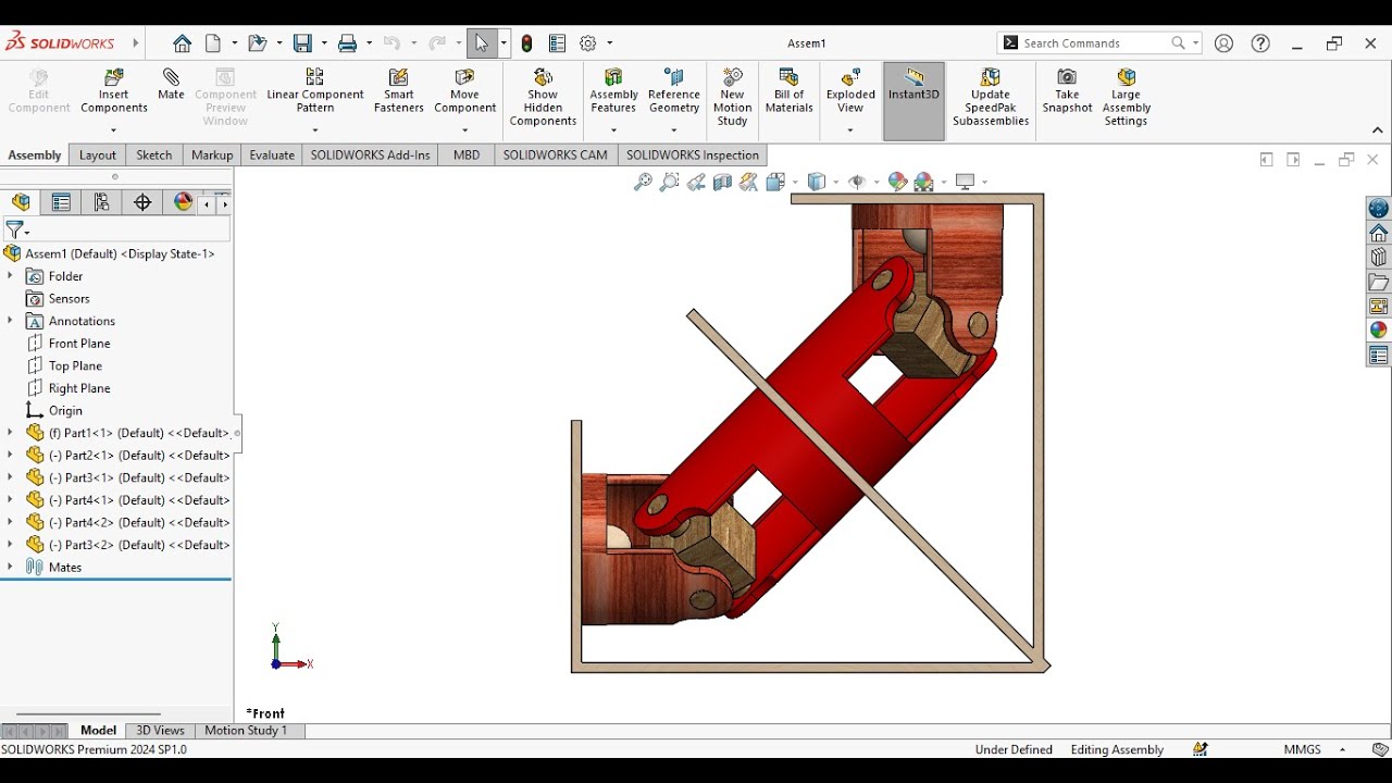 Motion Study with Solidworks Tutorial - Engineering - YouTube